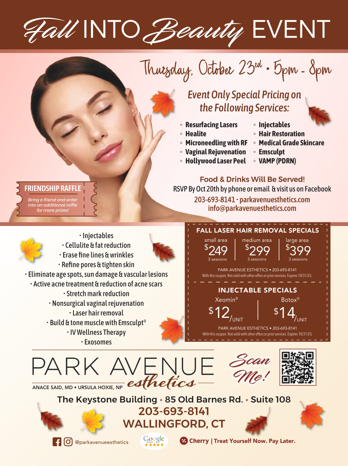 Events | Park Avenue Esthetics | Wallingford, CT
